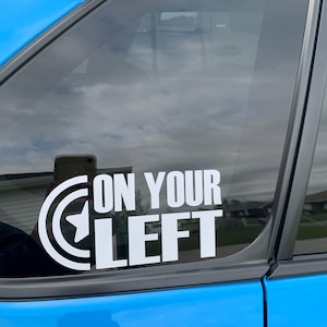 Captain America on Your Left Vinyl Sticker - Etsy