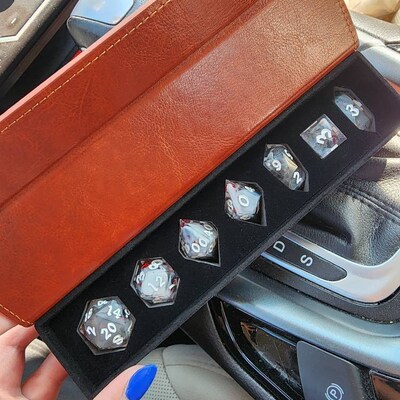 Gemstone Opalite Elven Cut Polyhedral Dice with Box Dnd Set - Etsy