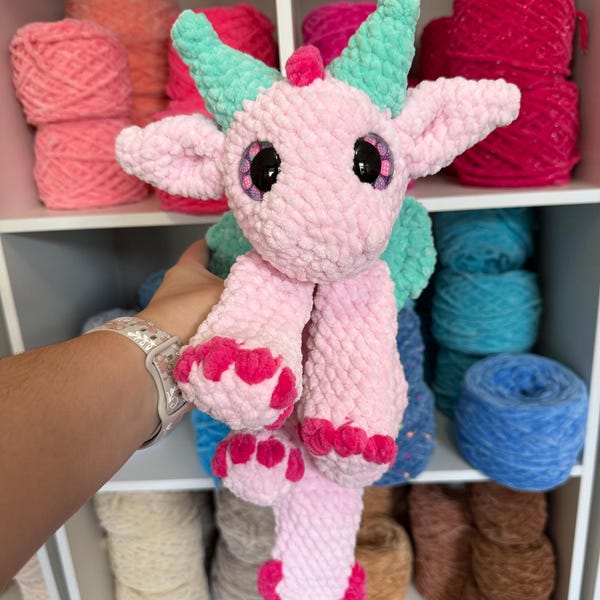 Cato the Dragon Snuggler/lovey Amigurumi Crochet Pattern - Etsy