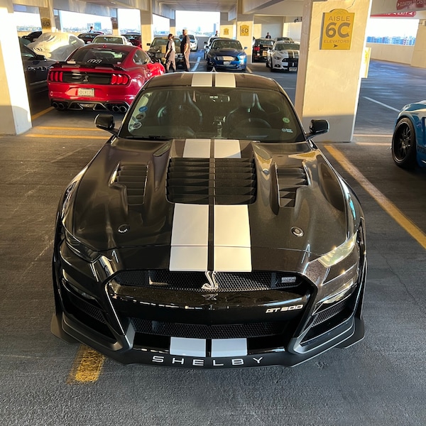 White Front Bumper Letters for Shelby GT500 2020+ Car Accessories ABS ...