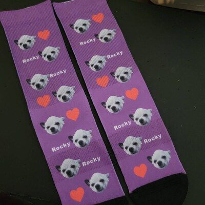 Custom Pet Socks Dog Socks Pup Socks Dog Lover Gift Cat - Etsy