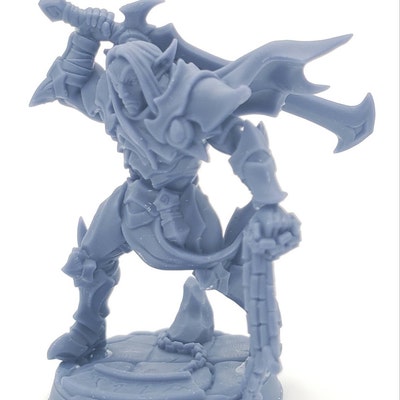 Ashen Alfar Elf Inquisitor V2 3D Printed Resin Miniature Tabletop Role ...