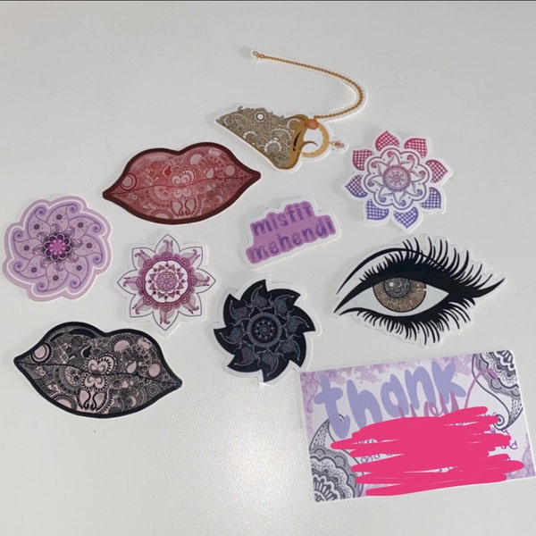 Henna Hand Sticker | Henna Art | Mehendi Art | Desi - Etsy