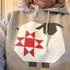 Wooly Stars Sheep Hoodie by Corey Yoder of Coriander Quilts UNISEX ...