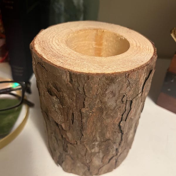 Real Wood Log Vases! Wooden Vases for Flowers, Wedding Vases, Rustic ...