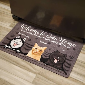 Samoyed Doormat Samoyed Mat Samoyed Rug Visiting My House | Etsy