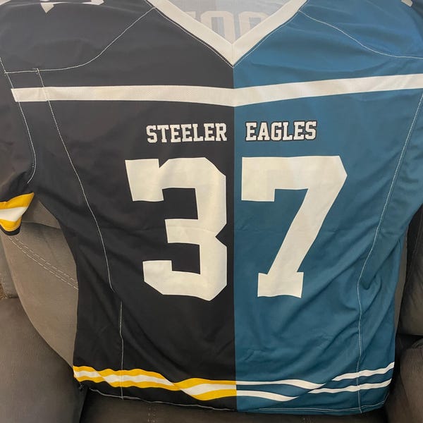 Custom Two Football Team Jersey, House Divided Football Jersey, House ...