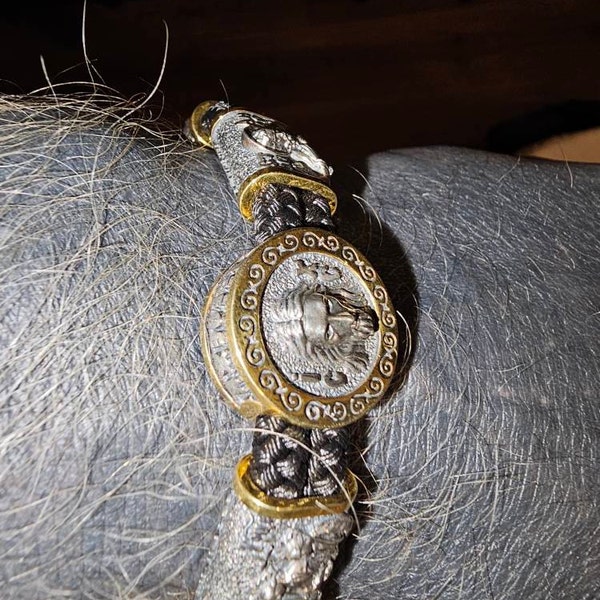 Silver Chain Anchor Chain With Inserts Depicting Faces of Saints ...