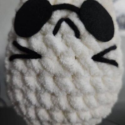 Crochet Gojo Cat Plushie - Etsy