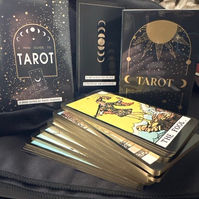 Mini Tarot Deck With Guidebook Mini Tarot Cards With Full Rider Waite ...