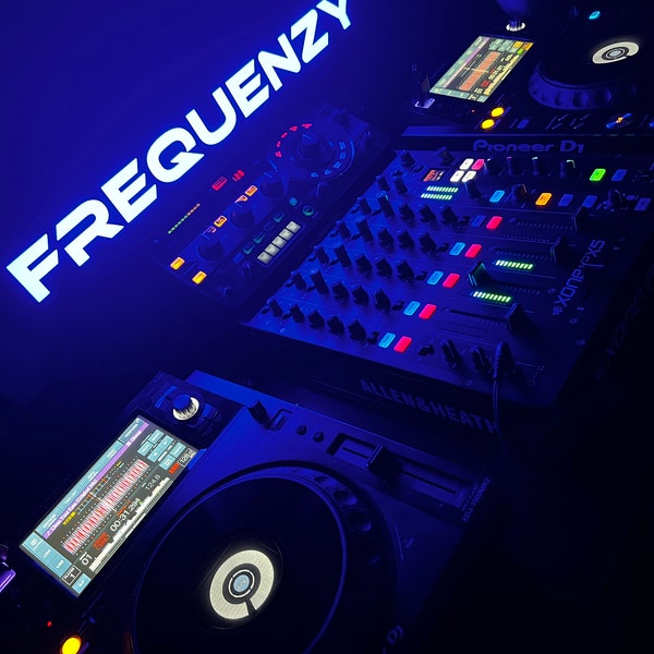 Personalised Name Light. Custom Made Illuminated LED Sign. Freestanding ...