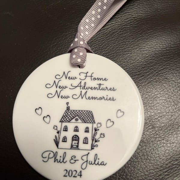 New Home Gift, Personalised New Home Ornament, Housewarming Gift, New ...