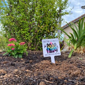 Poop Fairy Sign No Dog Poop Yard Sign Funny Dog Gift Pick up Your Dog ...