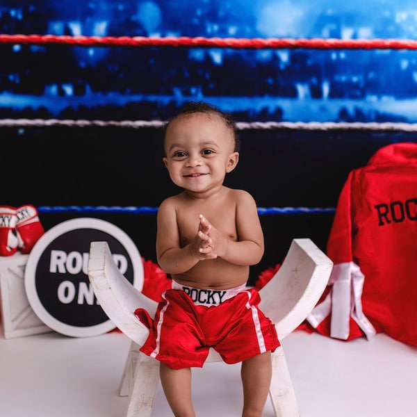 Knockout Combo: Personalized Baby Boxing Robe, Shorts, and Gloves Set ...