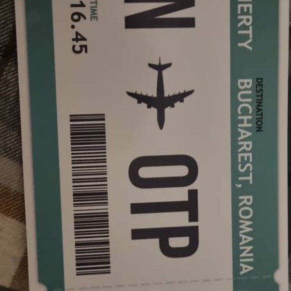 Personalised Scratch off Boarding Pass, Customised Surprise Birthday ...
