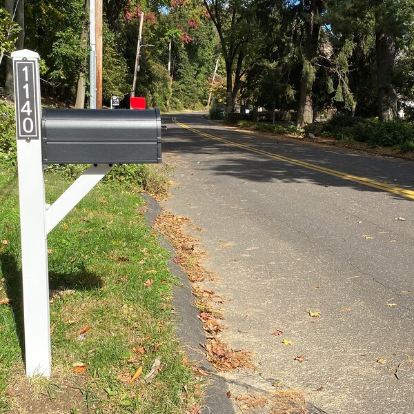 Post Numbers, Post Plaque, Post Address Sign, Mailbox Post Numbers ...