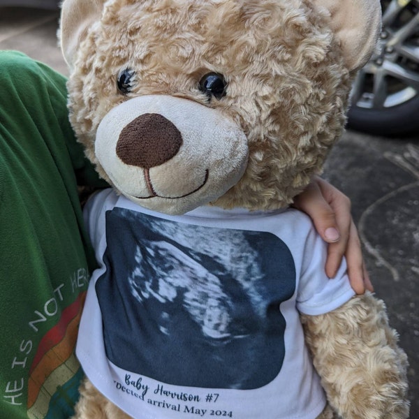 Custom Memory Bear Memorial Gift for Loss of Loved One Teddy Bear With ...