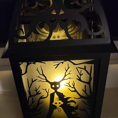 STUDIO GHIBLI Holographic Character White Metal LED Lantern, Featuring ...