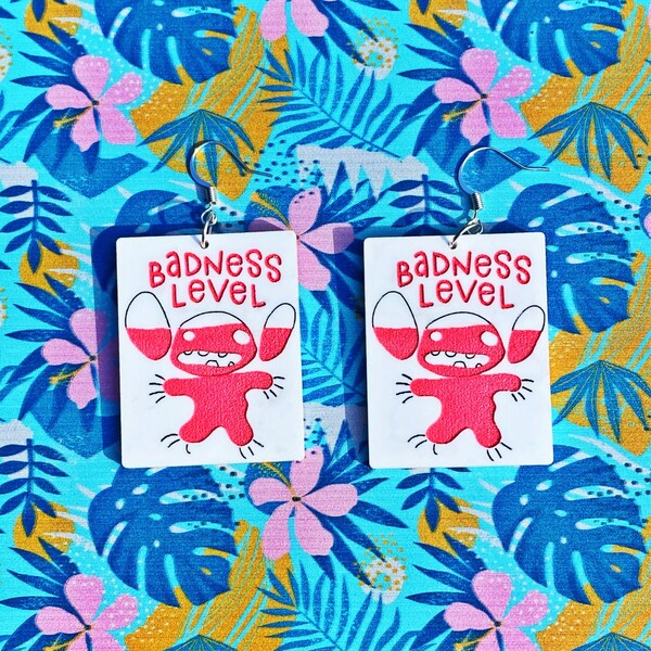 Stitch Badness Level Svg, Lilo and Stitch Sticker,stitch Svg, Studio3 ...