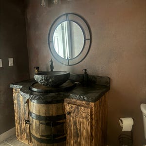 Rustic Barrel Table With Legs - Etsy