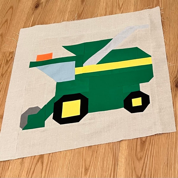 PDF Quilt Block Pattern – Combine – Vehicle Quilt - Etsy