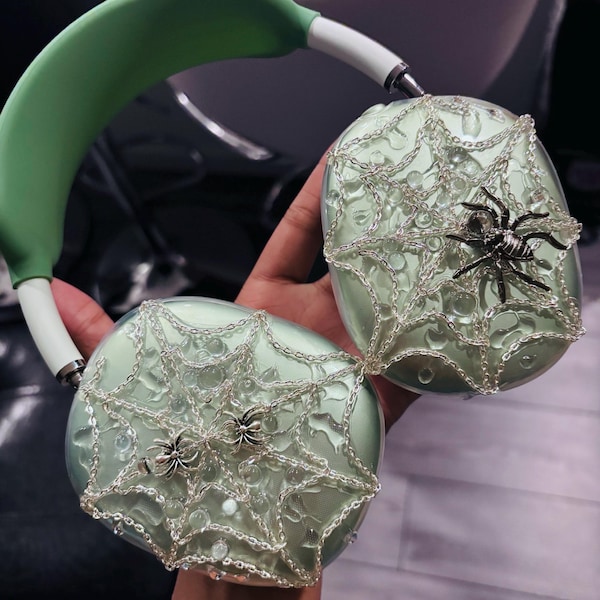 Handmade Spider Web Airpods Max Covers: Gothic Horror Accessory - Etsy