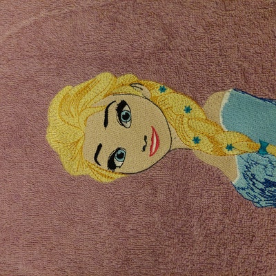 Princess Elsa Frozen Embroidery Design, 4x4 and 5x7 Hoop Embroidery ...