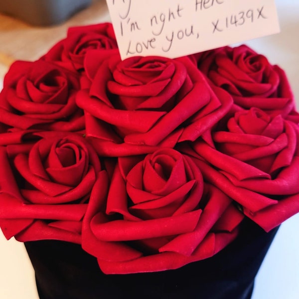 Premium Chocolate & Love Heart Rose Box Gift Flower Box, Rose Box ...