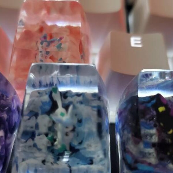 Pokemon Keycap, Resin Keycap, Custom Keycap, Eevee Evolution, Umbreon ...