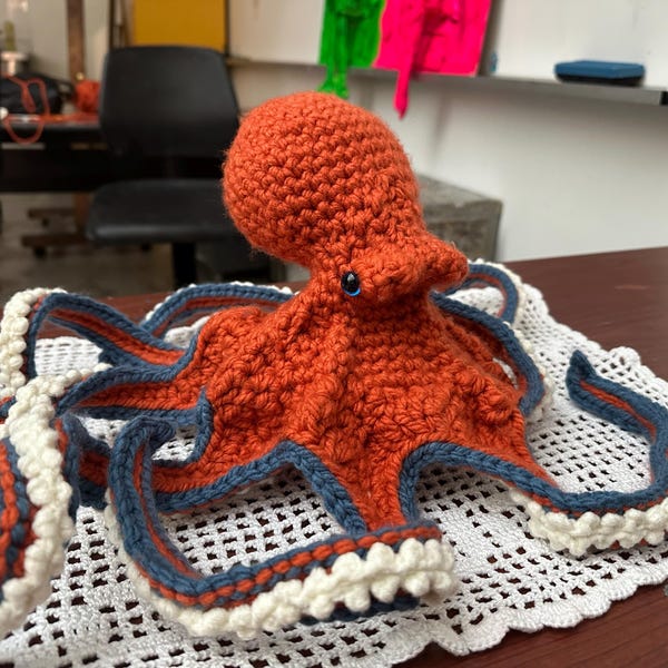 Crochet Pattern Realistic Cuttlefish-amigurumi Cuttlefish-stuffed ...