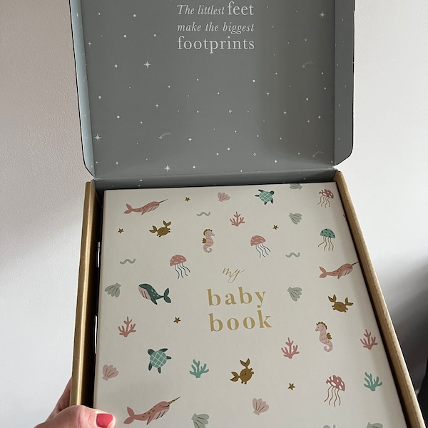 My Baby Book, Baby Memory Book - Sea Friends - Baby Record Book, Folder ...