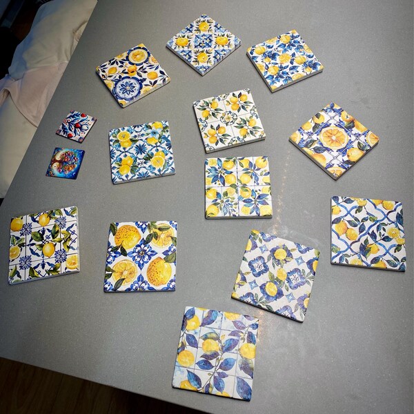 Custom Stone Coasters Set, Personalized Coaster With Text, Personalized ...