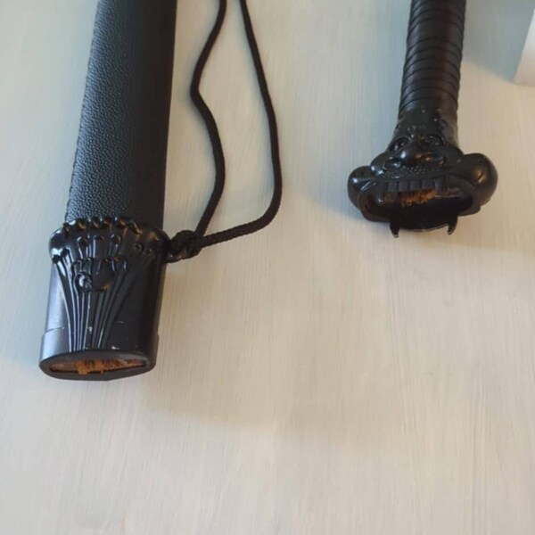 Handmade Crafts Hellfire Katana Sword Handmade Japanese Samurai Sword ...