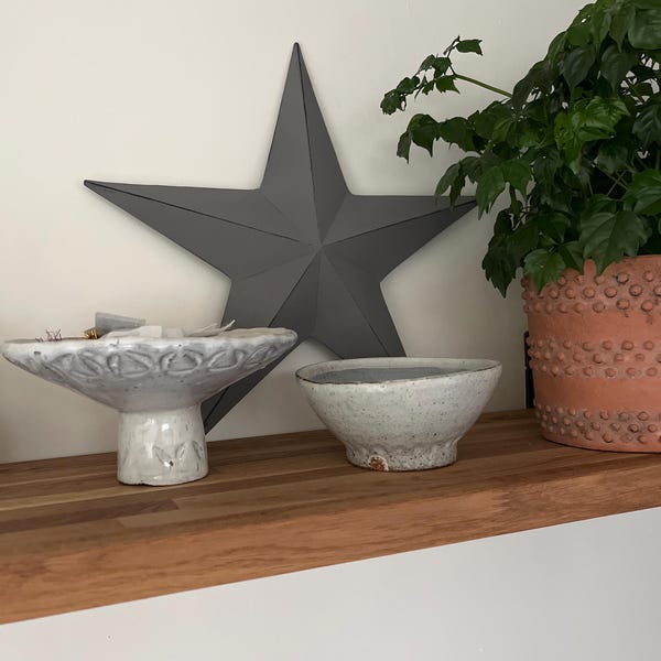 Grey Ceramic House With LED T Light - 12cm - Etsy