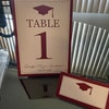Graduation Table Numbers, Graduation Table Cards, High School, College ...