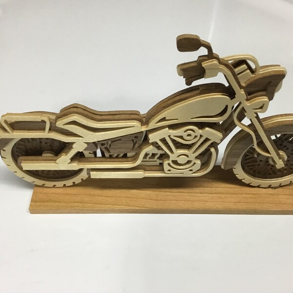 C220-motorcycle - Scroll Saw Pattern (pdf, Dxf, Svg, Eps) - Etsy Australia
