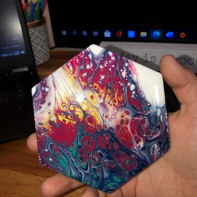 Geode Charcuterie Board Geode Inspired Art Rose Gold Resin - Etsy