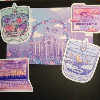 ID Card Aesthetic Vinyl Sticker Waterproof, Waterbottle, Kawaii ...