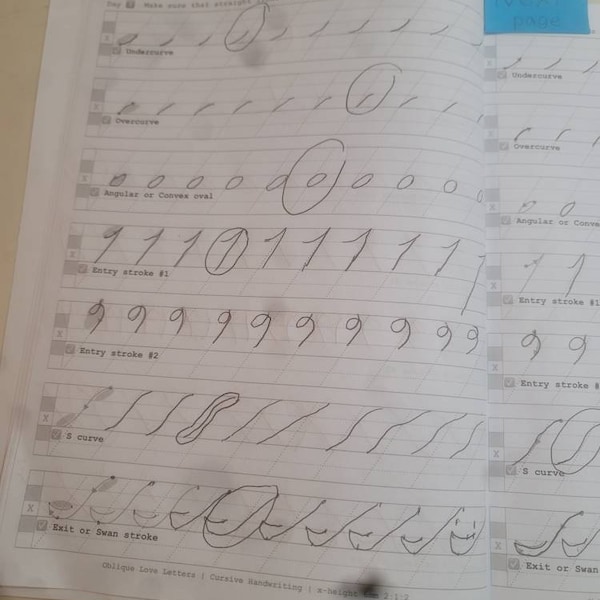 Blank Cursive Handwriting Practice Sheet: Lettering Guide (PDF) - Etsy