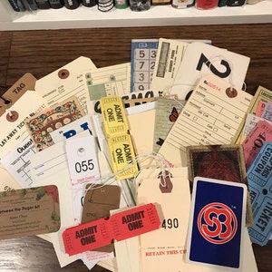 Junk Journal Tickets, Tags, and Cards, Junk Journals Embellishments ...
