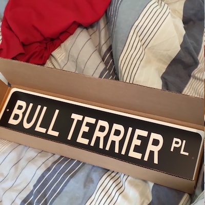 Bull Terrier, Bull Terrier Gift, Bull Terrier Sign, Dog Lover Gift ...