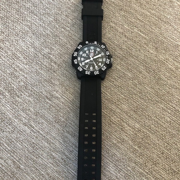 Luminox Black Rubber Original Watch Band Strap IRB 22mm 3000 3900 8400 ...