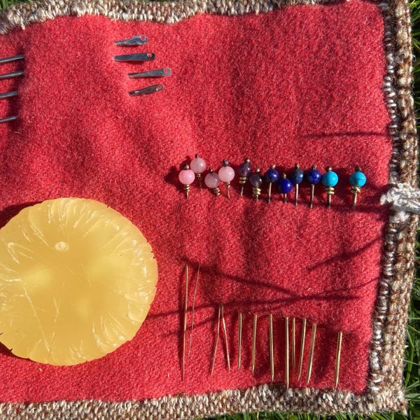 PAIR of Brass Medieval Veil Pins. Medieval Dress Pin. Renaissance Pins ...