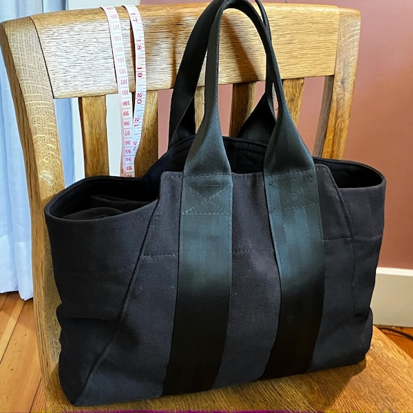 Triangular Wide Bag | PDF Sewing Pattern | Canvas Tote Pattern ...