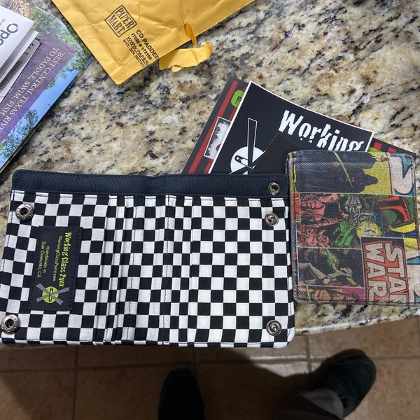 Vegan Chain Wallet Black and White Checkered, Skater Punk, Ska Core ...