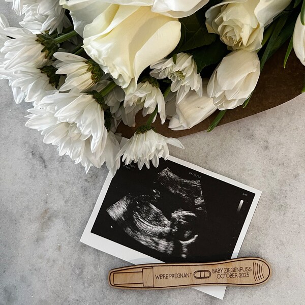 Pregnancy Stick Baby Announcement - Etsy