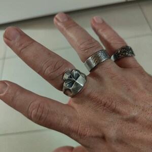 Koi Fish Sterling Silver Mens Ring, Japanese Fish Nature Inspired Ring ...