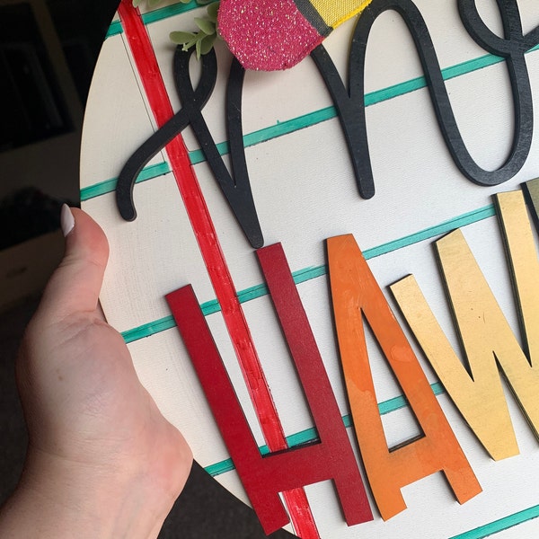 Teacher Gift, 3D Name Sign Classroom Decor- Teacher Graduation Gift ...