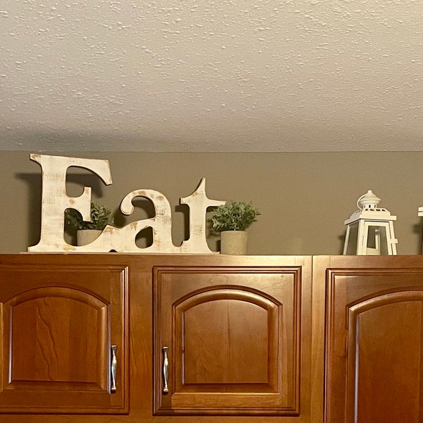 Farmhouse EAT Sign...home Decor...rustic Farmhouse Decor...farmhouse ...