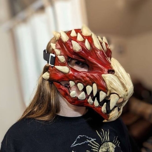 Cosplay Skulldog Skull Dog Mask Fursuit Animal Mask Halloween Cosplay ...